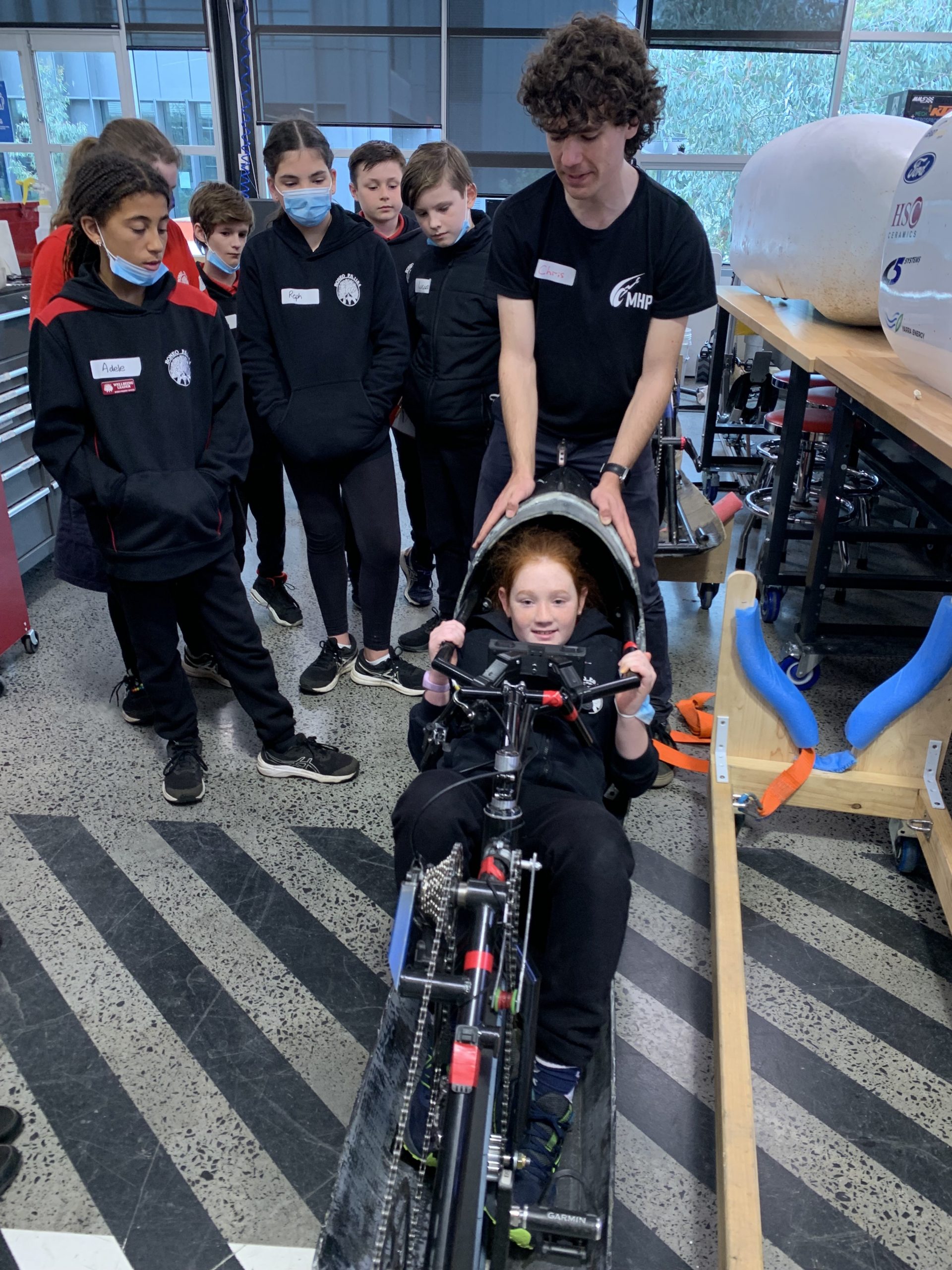 Monash Human Power Team show the Boneo PS Human Powered Vehicle Teams ...